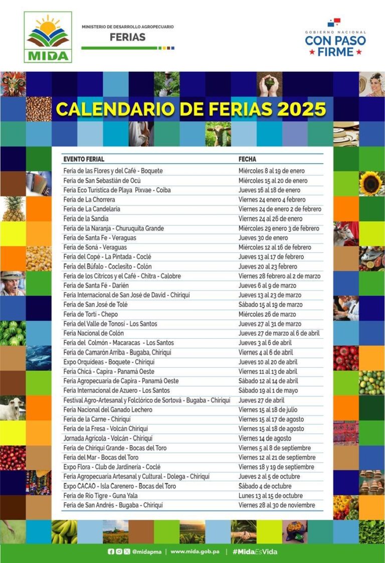 Presentan Calendario Nacional de Ferias 2025 - Pluma Informativa